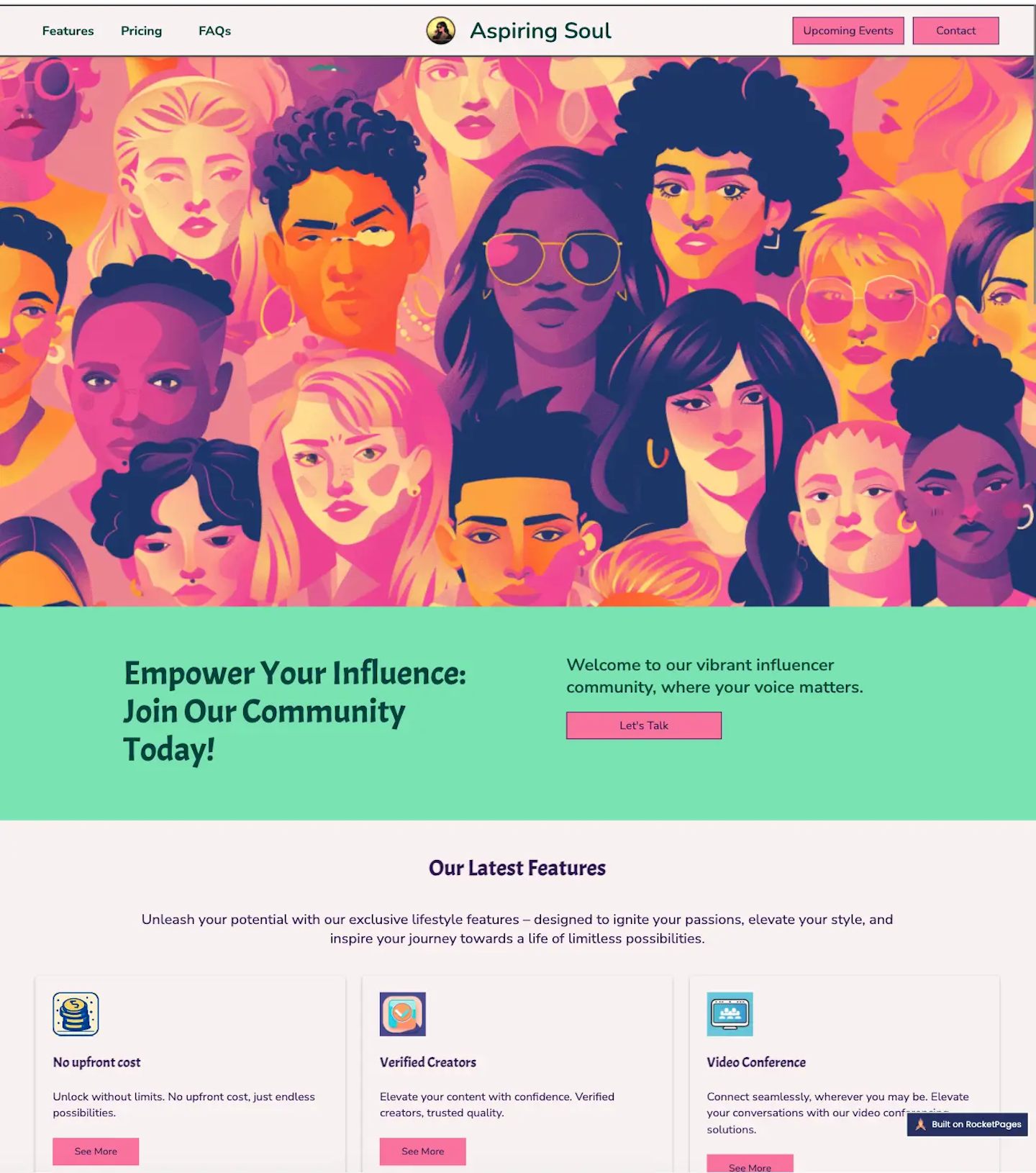 Create Your Influencer Website for Free | Influencer Website Builder ...